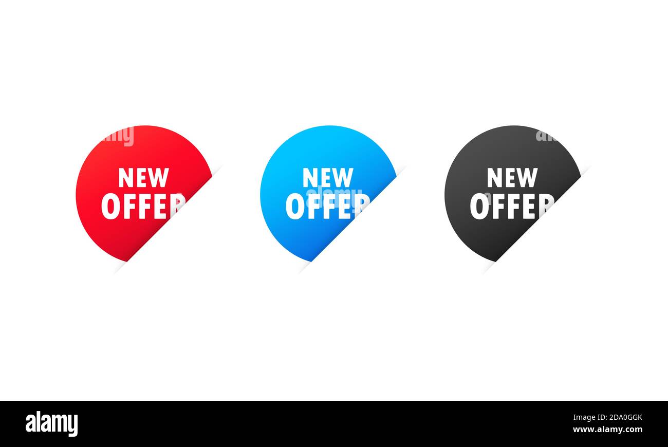 New offer label. Discount tag offer layout. Sale label with ...