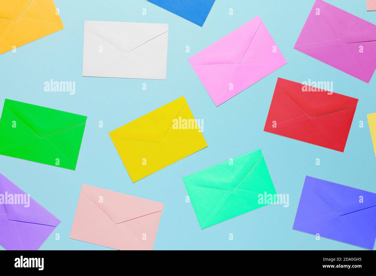 Colorful envelopes hi-res stock photography and images - Alamy
