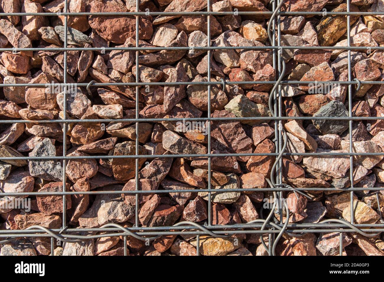 Retaining wall gabion baskets, Gabion wall caged stones textured ...