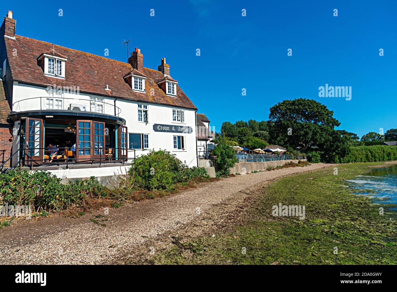 The 16th century Crown and Anchor public house and restaurant which ...
