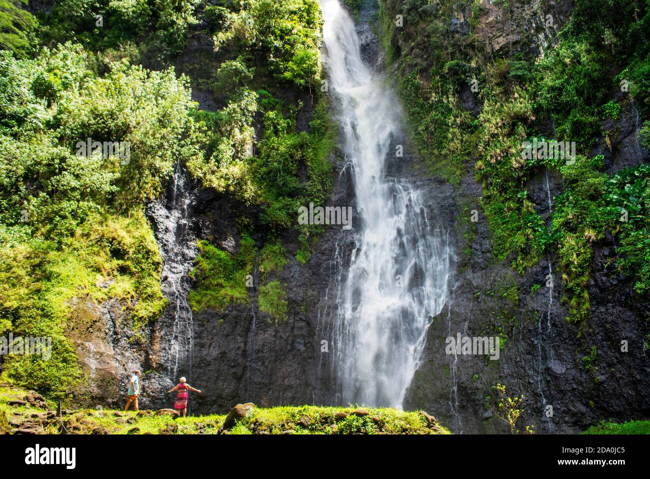 French polynesia tahiti waterfalls hi-res stock photography and images ...