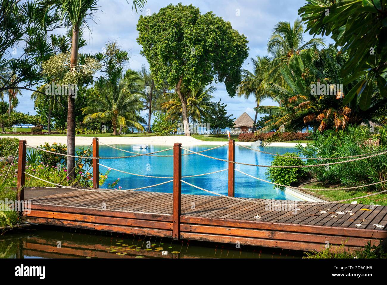 Meridien Hotel on the island of Tahiti, French Polynesia, Tahiti Nui ...