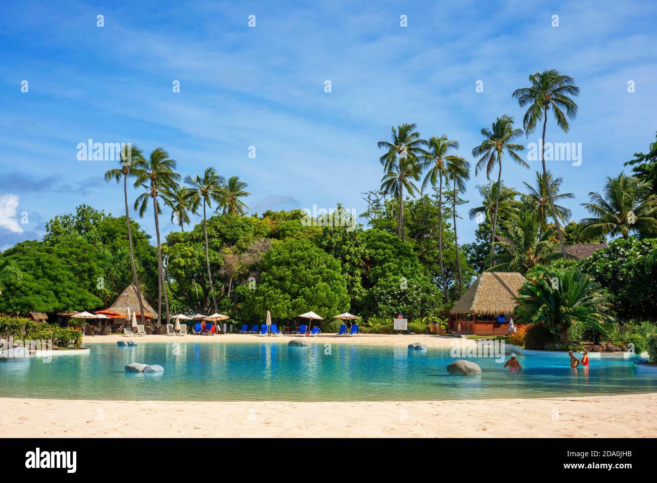 Meridien Hotel on the island of Tahiti, French Polynesia, Tahiti Nui ...