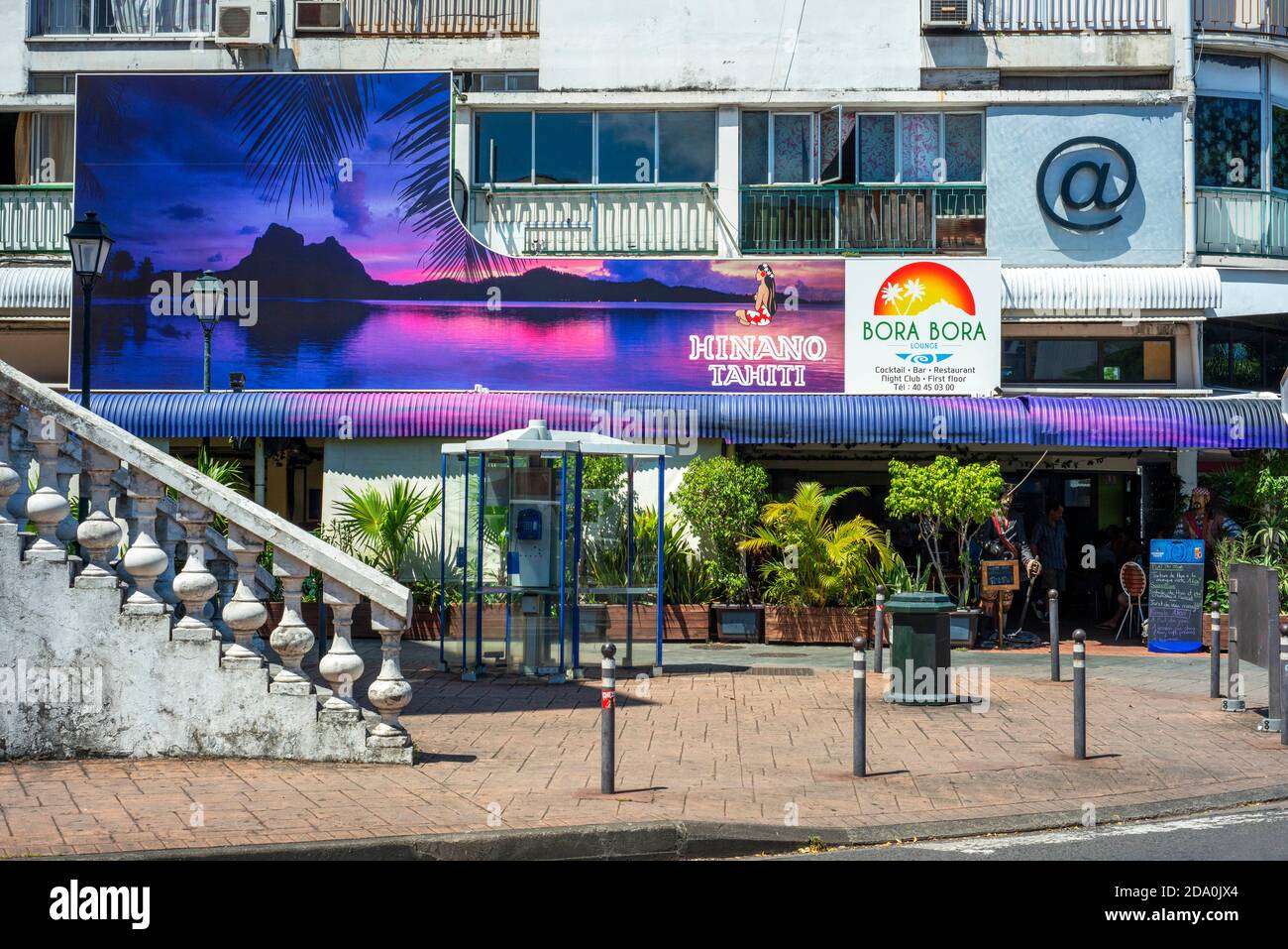 Overview of Papeete city centre. Tahiti, French Polynesia, Papeete's ...