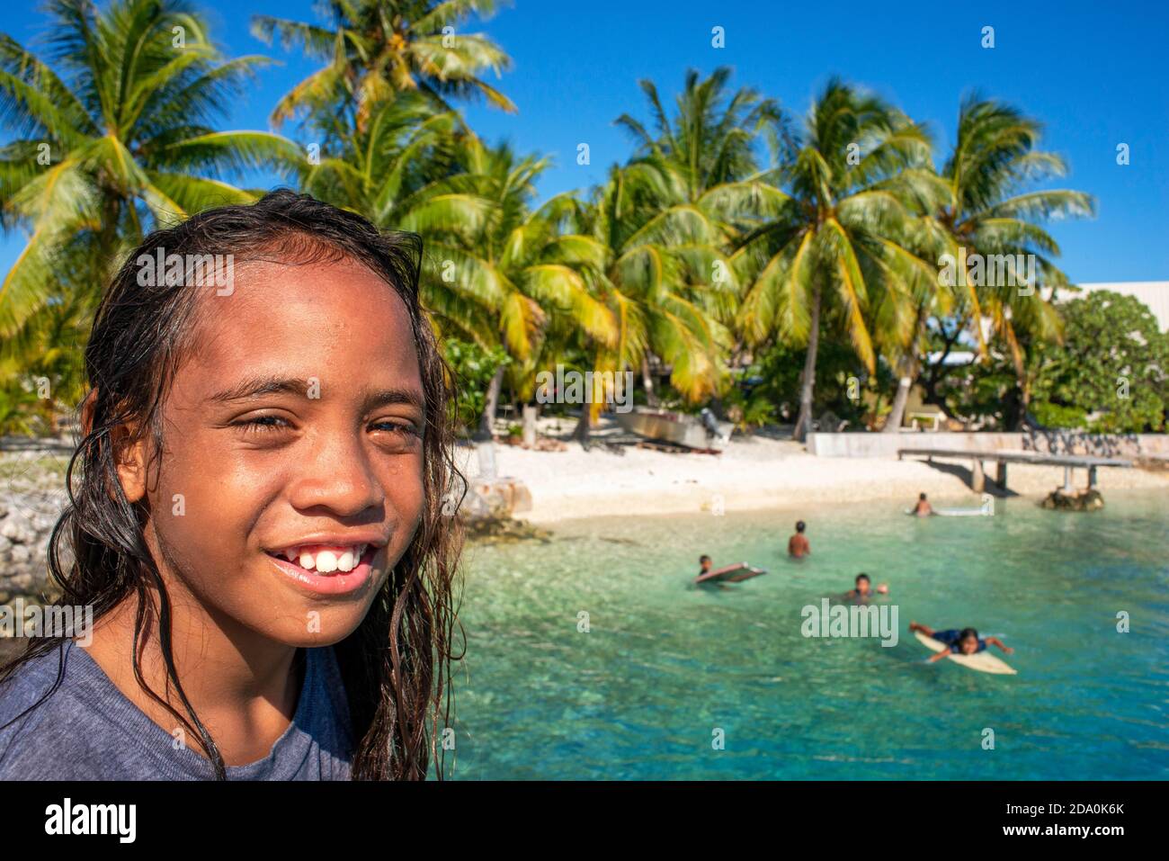 Teens playing at the beach hi-res stock photography and images - Alamy