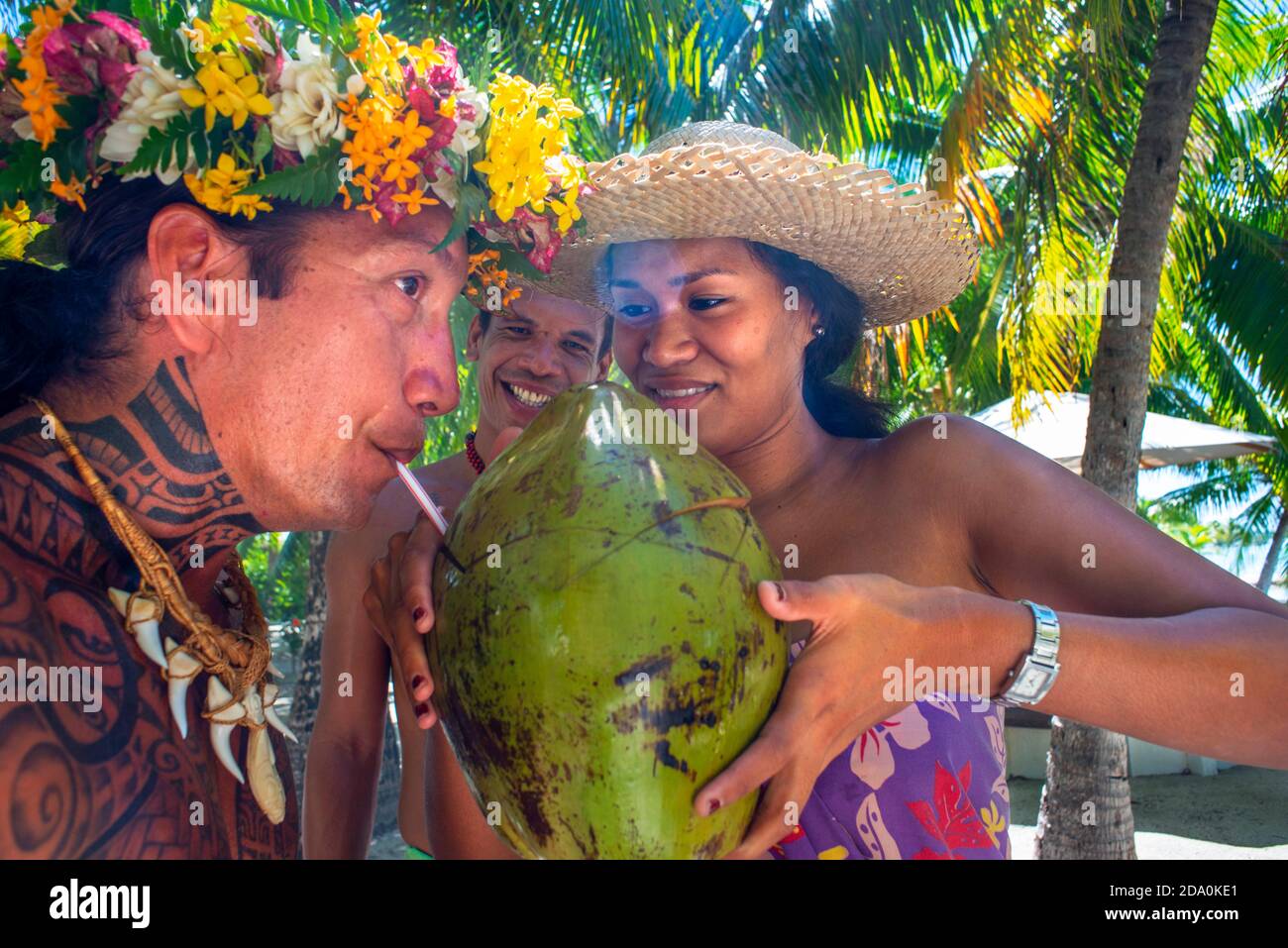 Hawaii hula dancer coconut hi-res stock photography and images - Alamy
