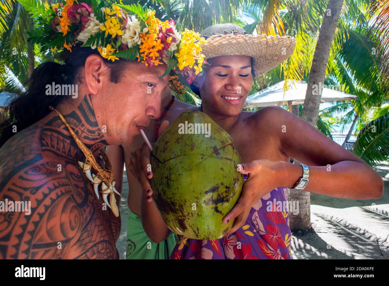 Hawaii hula dancer coconut hi-res stock photography and images - Alamy
