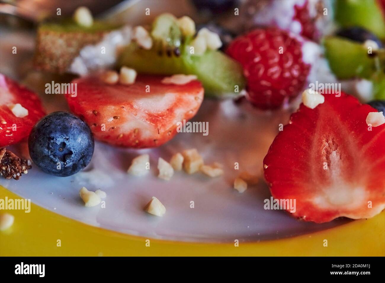 Various and colorful fruits as a healthy and vegan snack Stock Photo ...