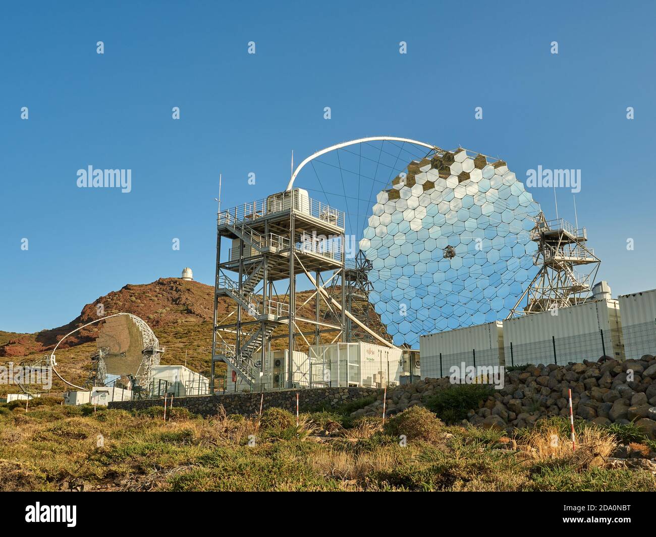 Various modern telescopes including MAGIC or Major Atmospheric Gamma ...