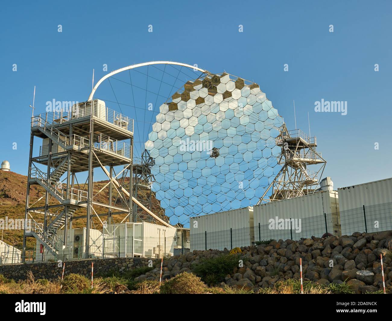 Various modern telescopes including MAGIC or Major Atmospheric Gamma ...