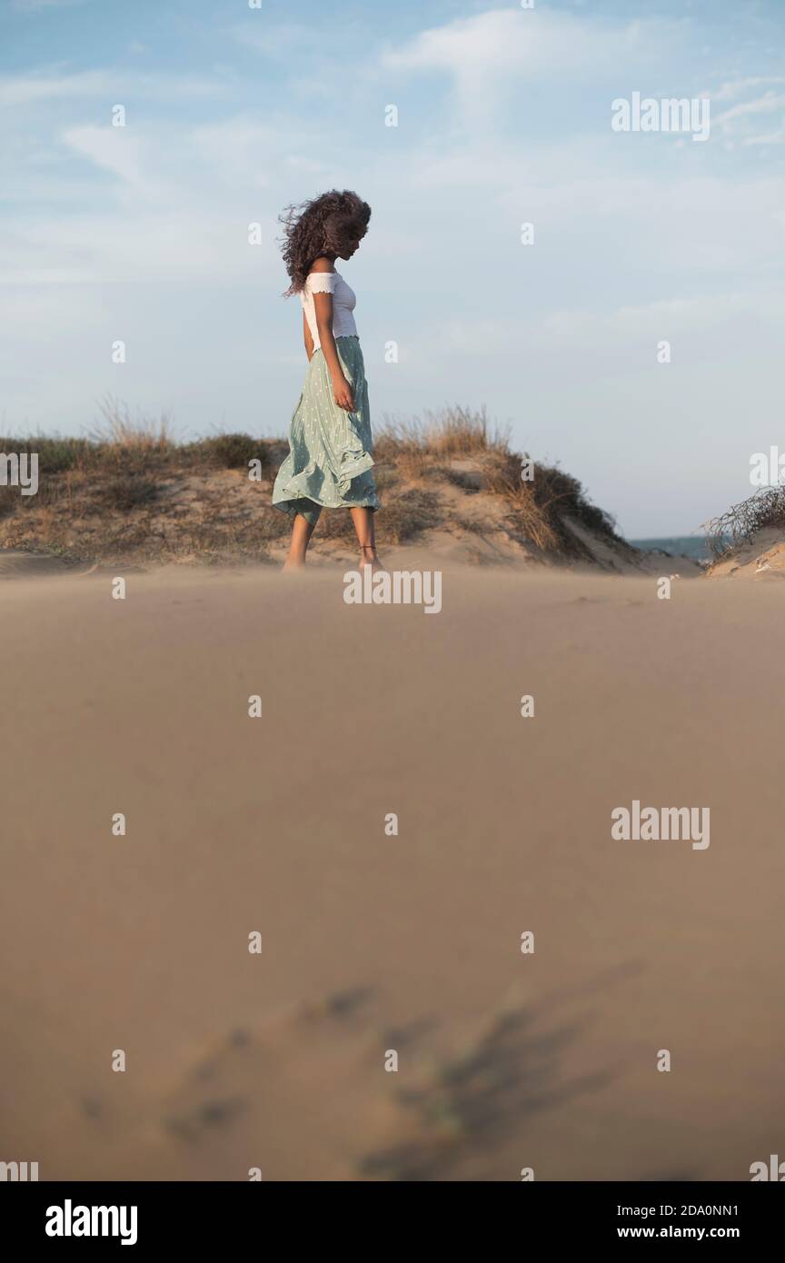 Side view anonymous ethnic hi-res stock photography and images - Alamy