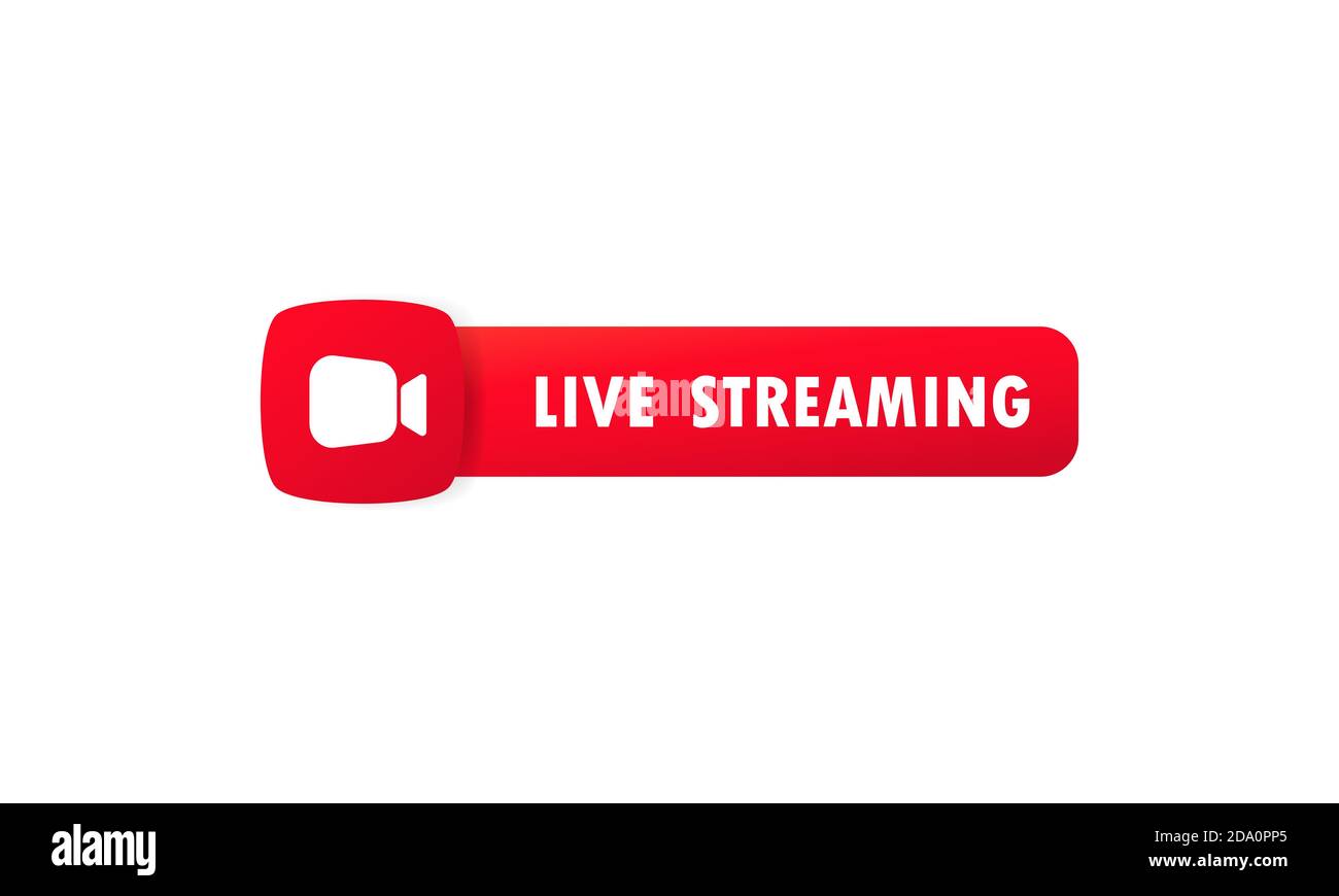 Live streaming icon. Social media user concept. Vector on isolated ...