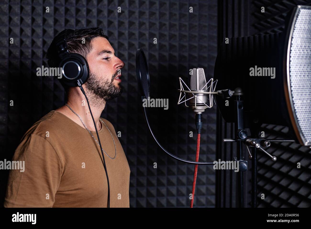 Male sing studio record hi-res stock photography and images - Alamy