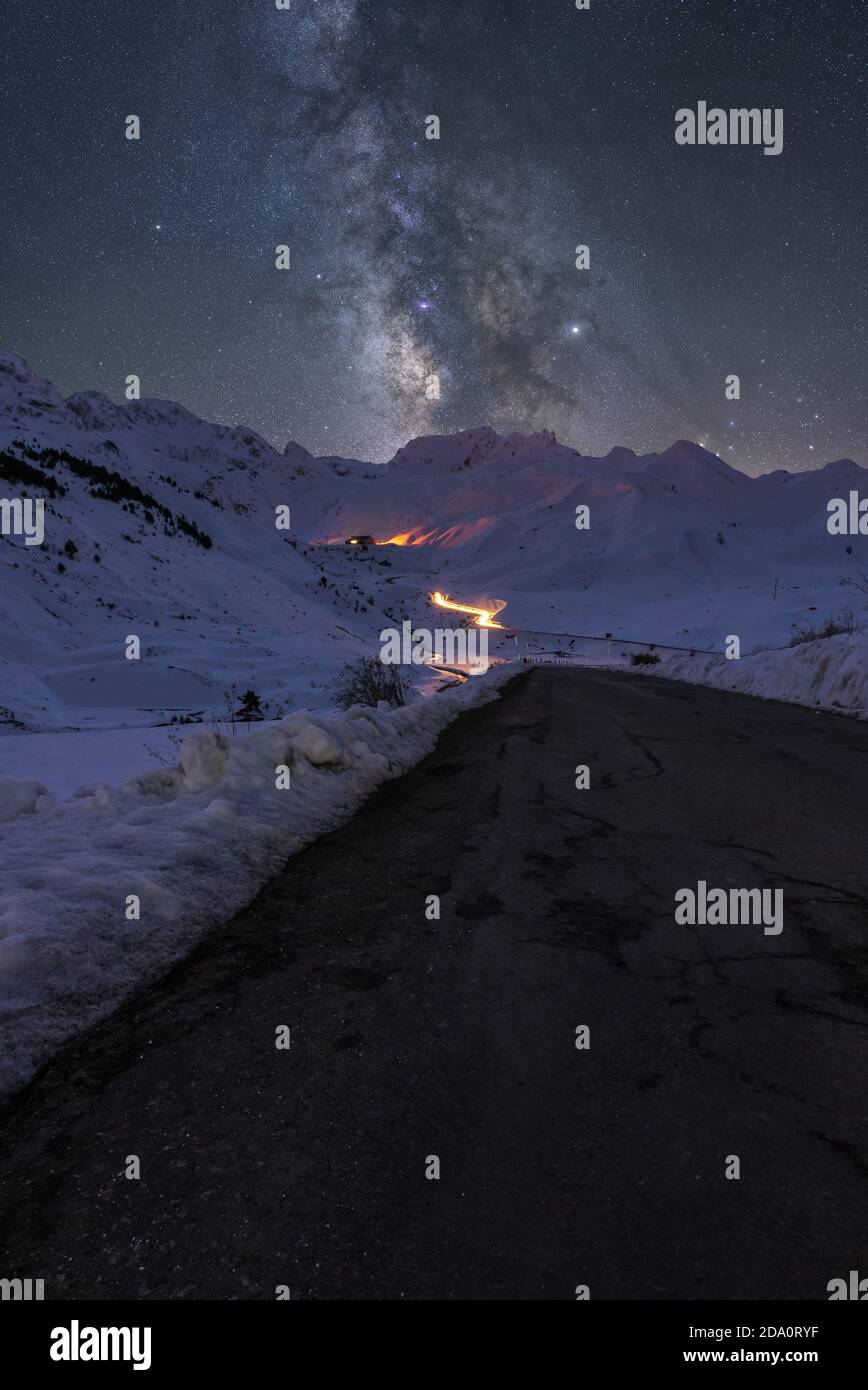 Pyrenees mountains night sky hi-res stock photography and images - Alamy