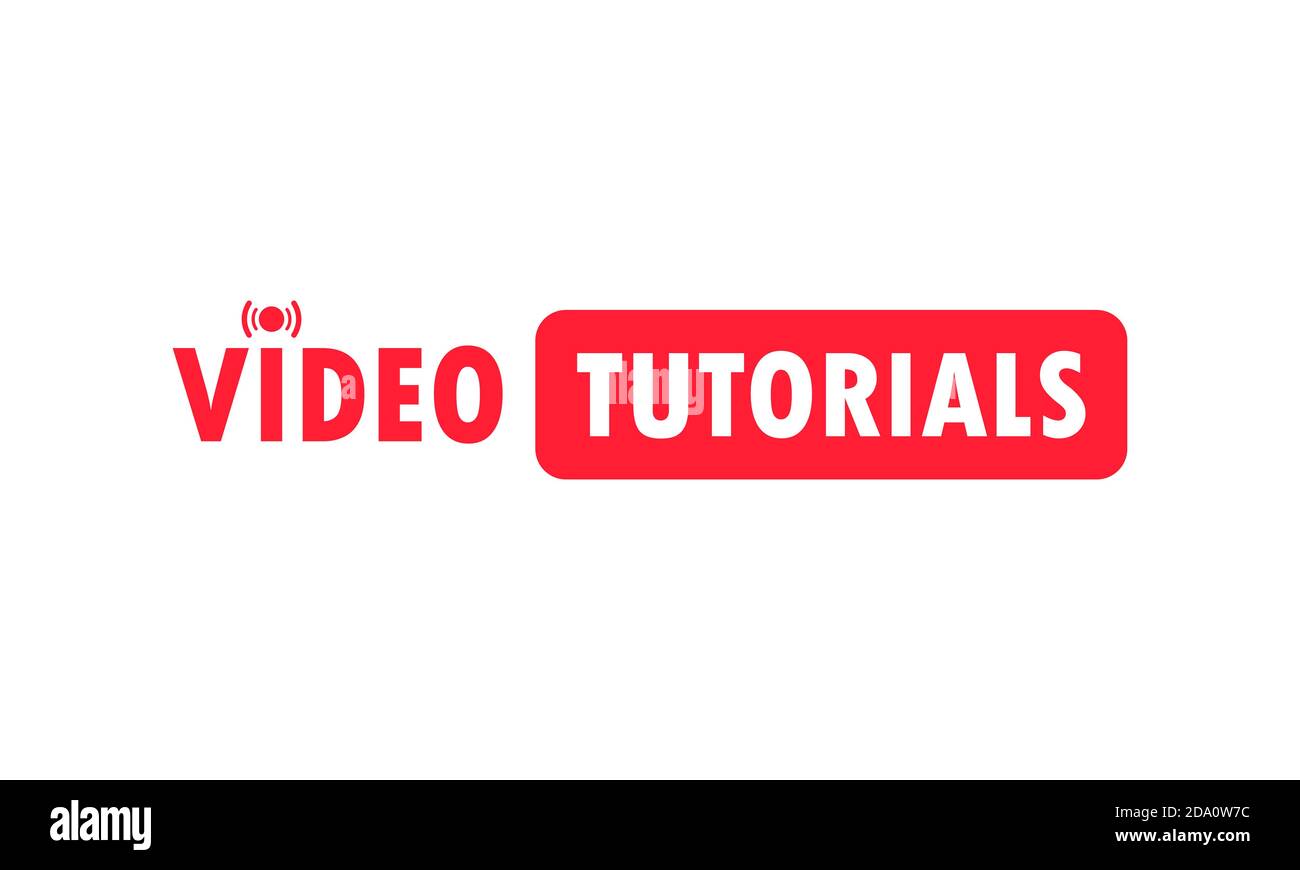 Video tutorials icon concept. Video conference and webinar icon ...