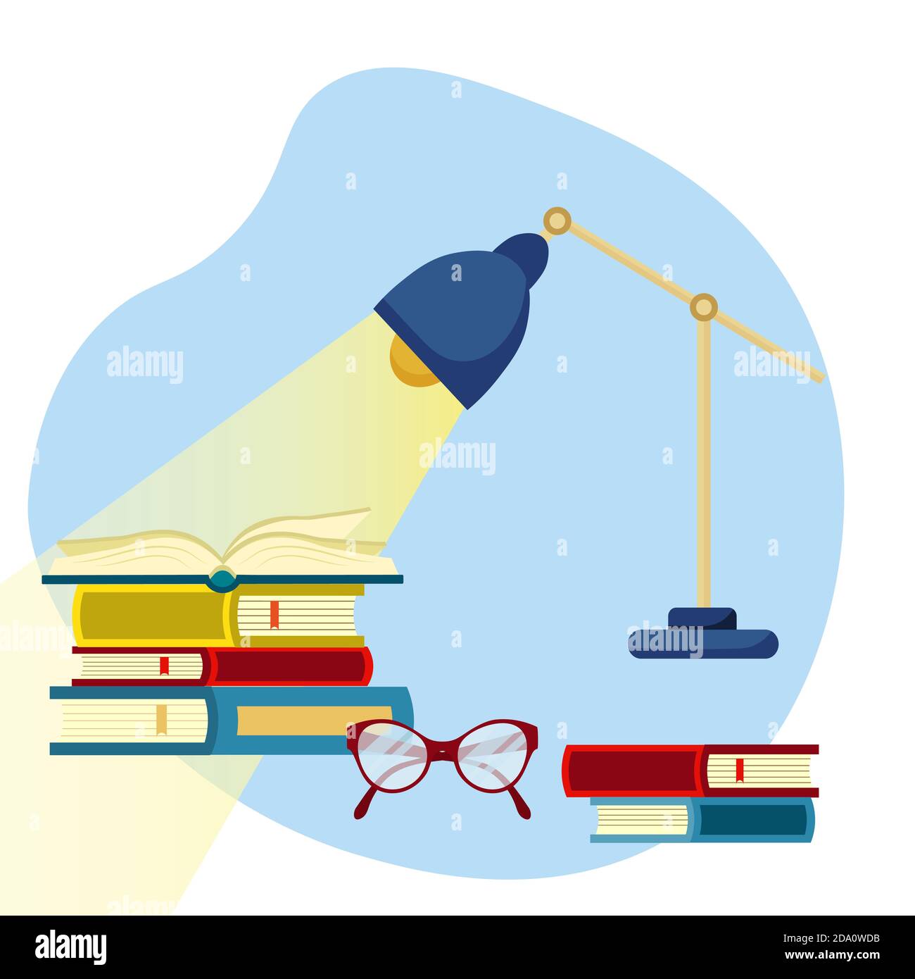 Lamp Of Knowledge Logo With Book