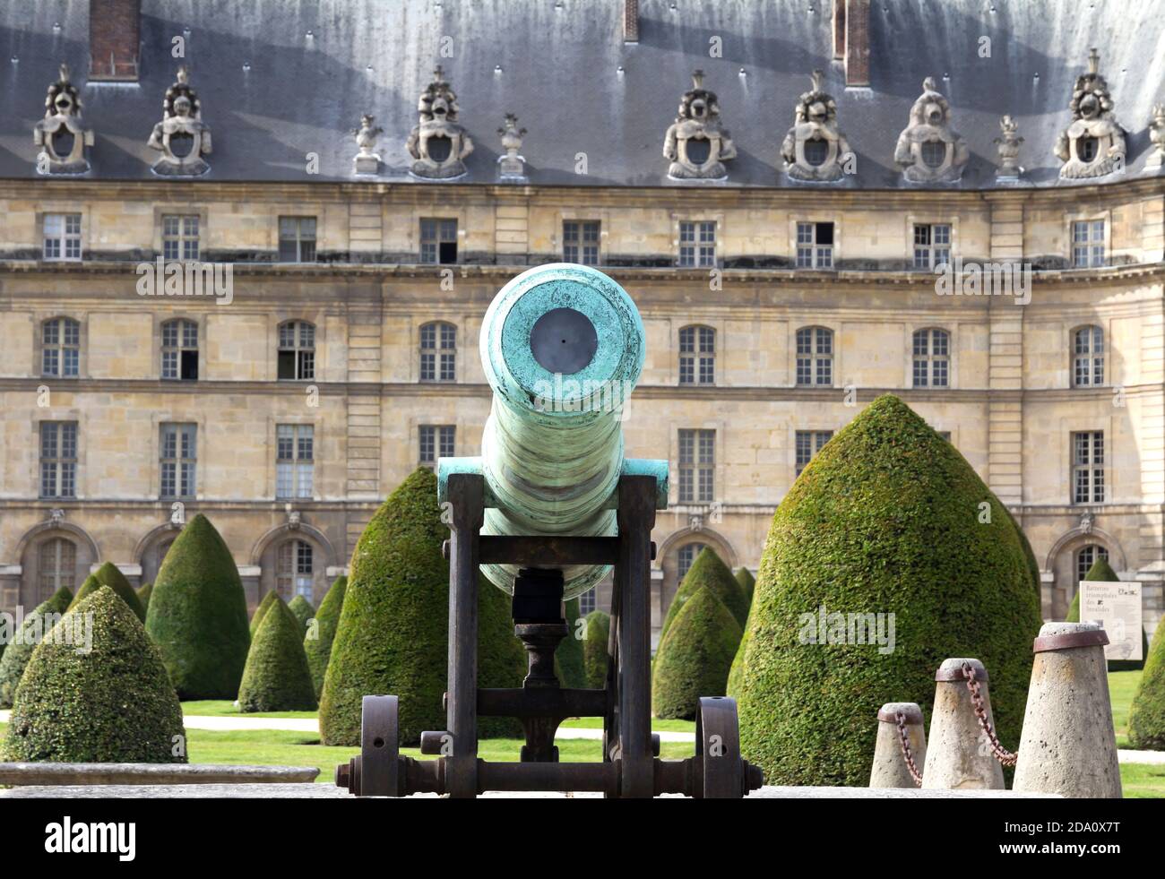 Historic artillery gun of Les Invalides in Paris. Les Invalides ...