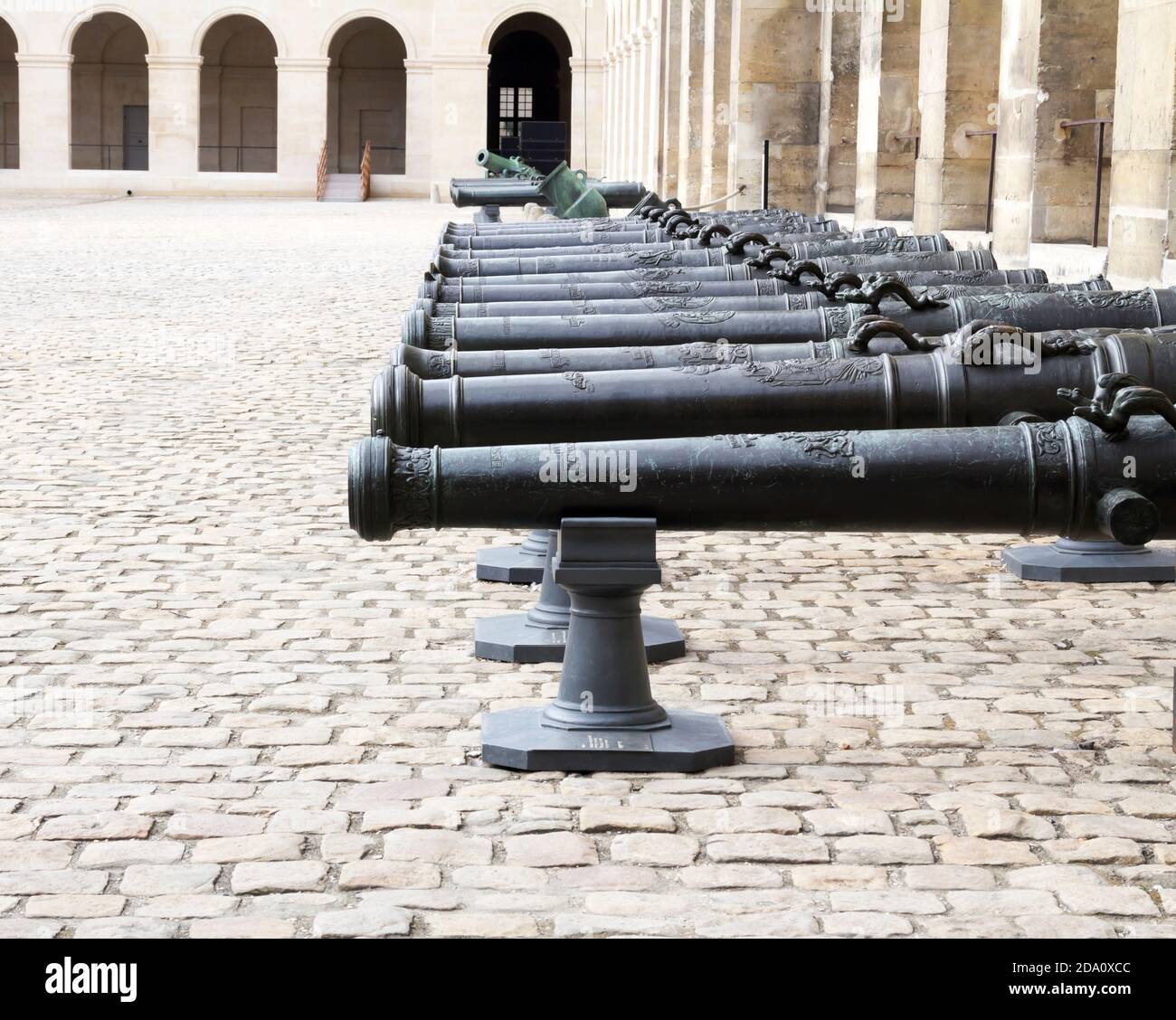 Historic Napoleonic artillery gun of Les Invalides in Paris. Les ...