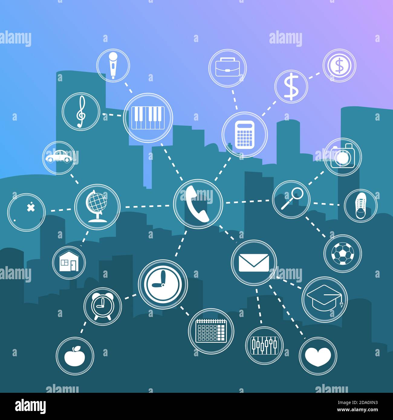 Tech skyscraper Stock Vector Images - Alamy