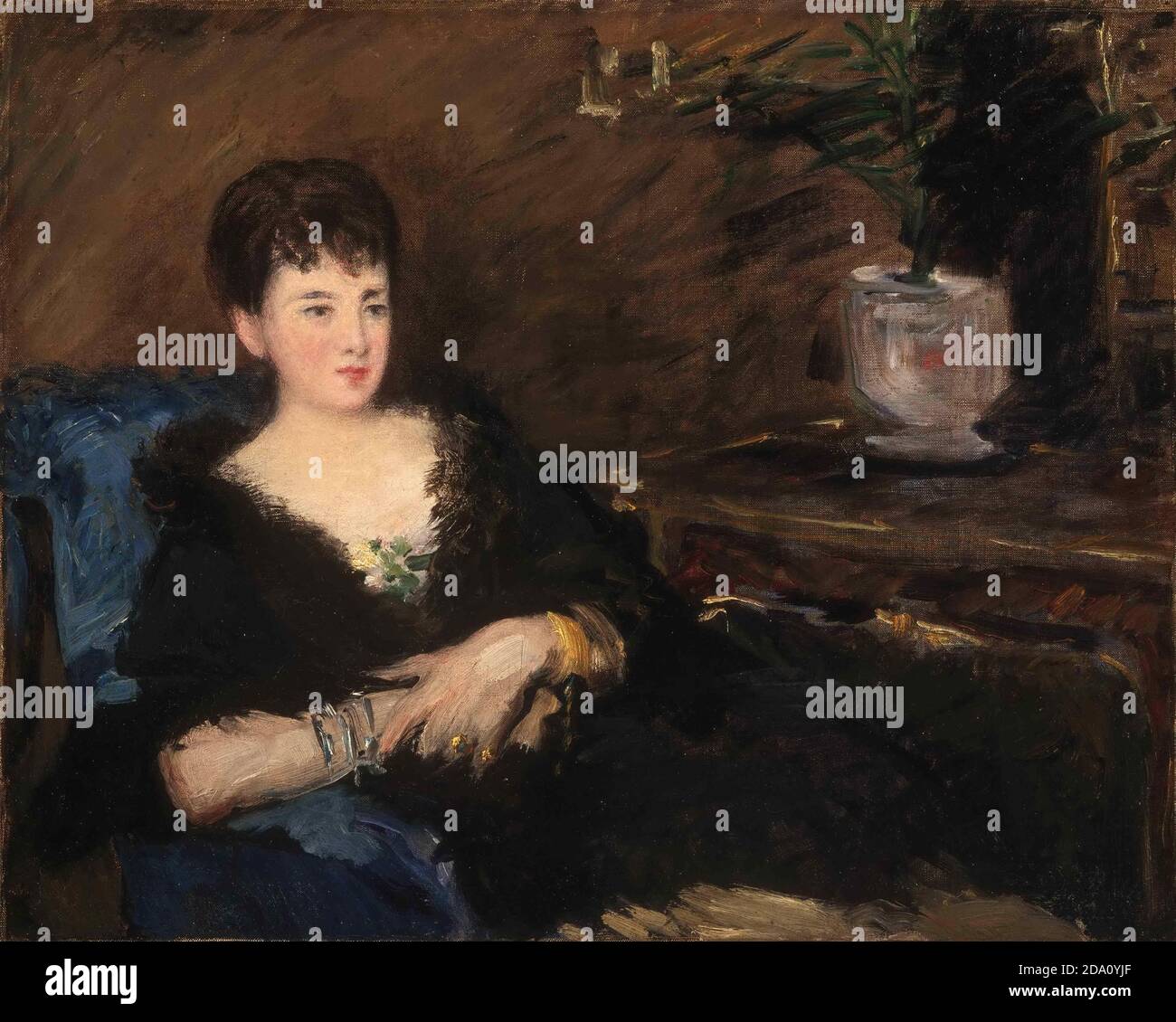Edouard Manet, French, 1832-1883 -- Portrait of Isabelle Lemonnier ...