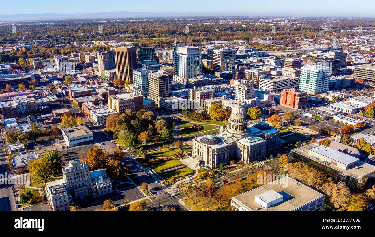 Aerial downtown boise idaho hi-res stock photography and images - Alamy