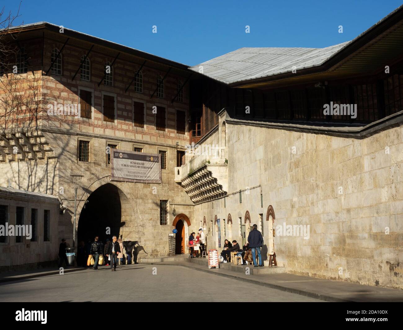 Istanbul, Turkey -January 01, 2013: The historical archway of Hunkar ...