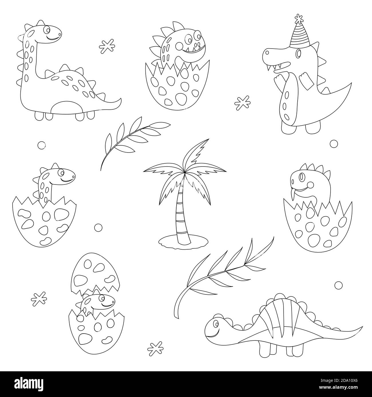 Dinosaur clipart Black and White Stock Photos & Images - Alamy