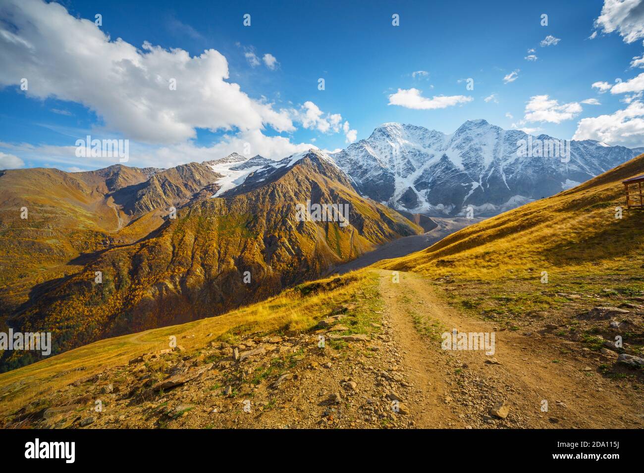Major mountain range of the Caucasus Mountains.Elbrus Region, North ...