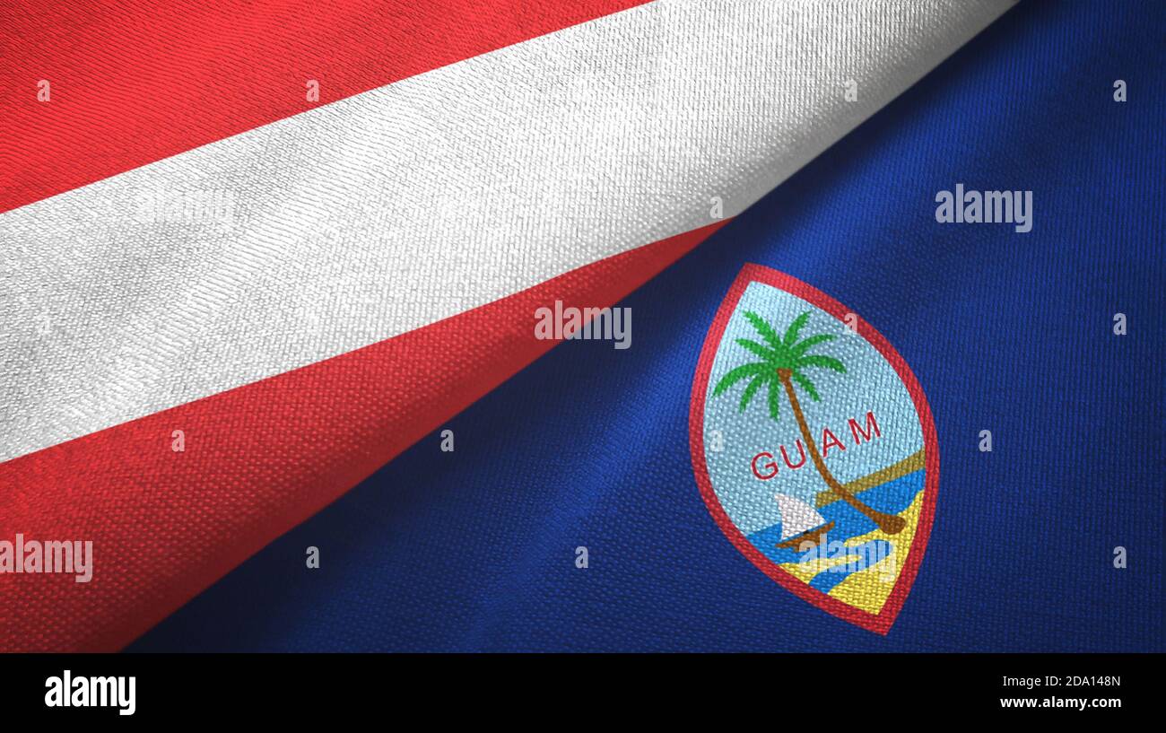 Austria guam flag hi-res stock photography and images - Alamy