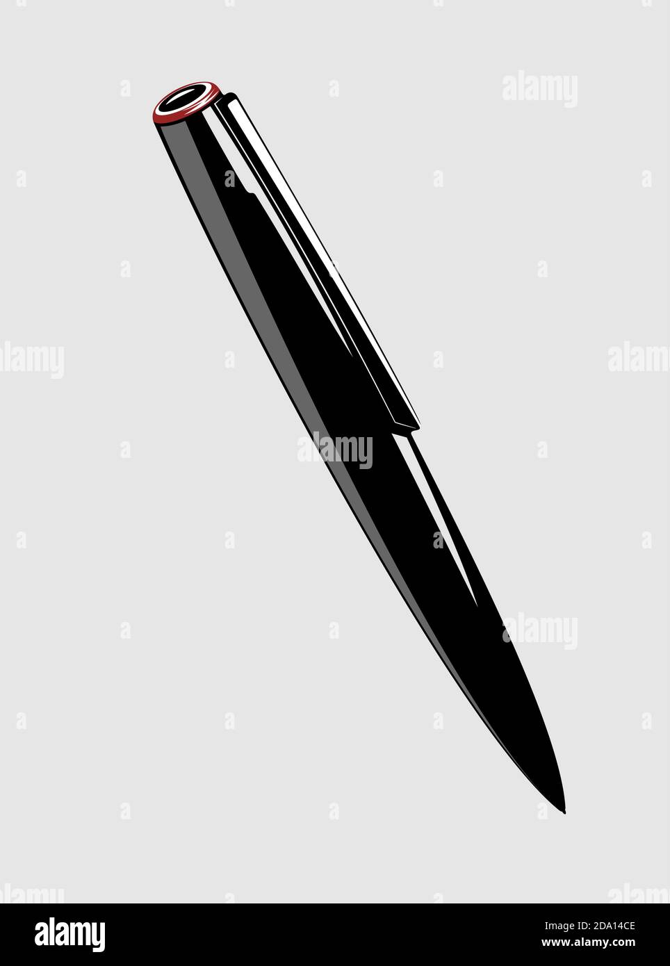 Pen sign icon vector illustration isolated on white Stock Vector Image ...