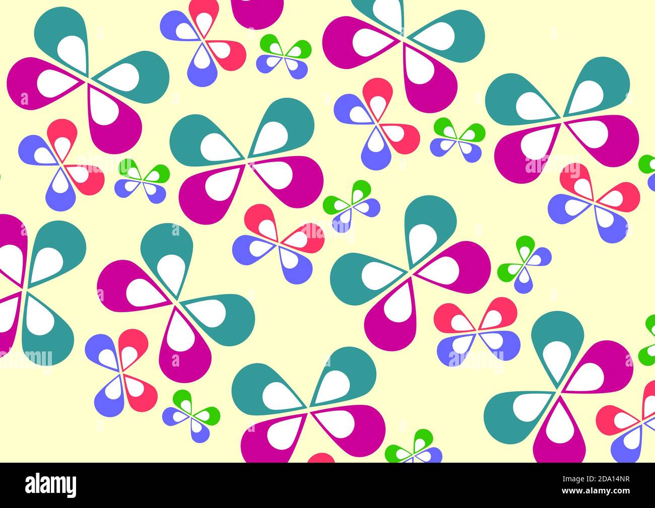Abstract floral paper background design in full bright color Stock ...