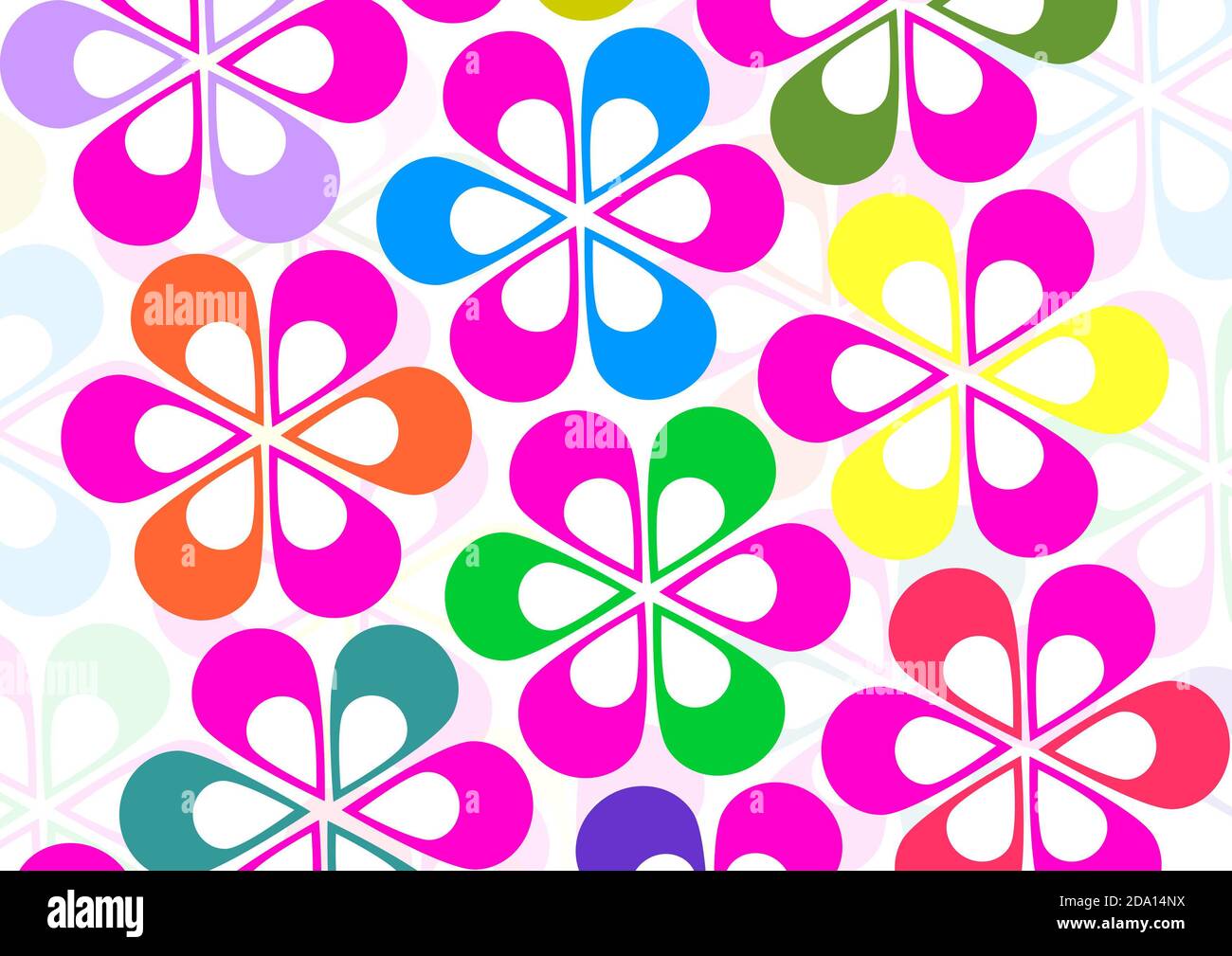 Abstract floral paper background design in full bright color Stock ...