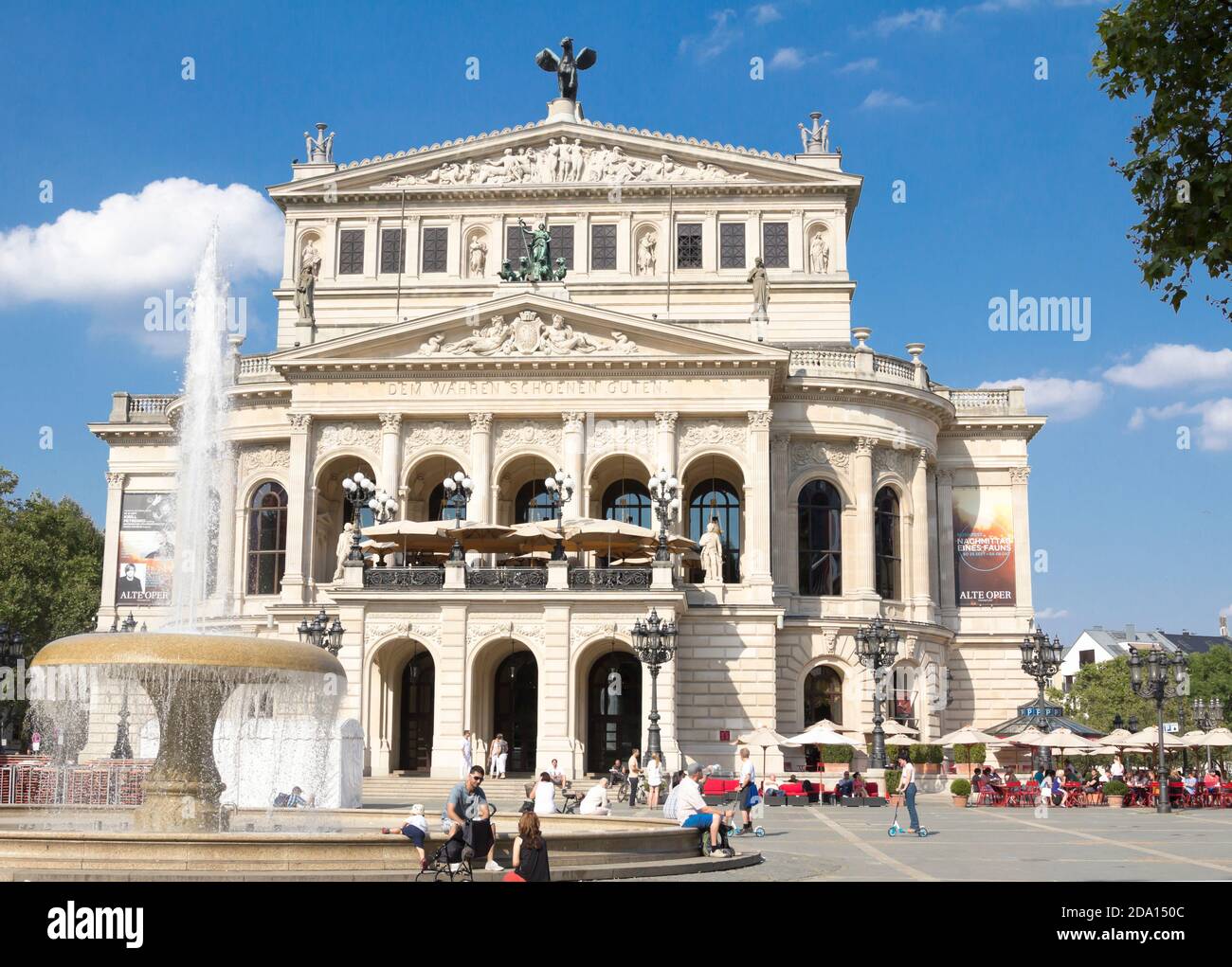 The Alte Oper (Old Opera) house - a concert hall and former opera house ...