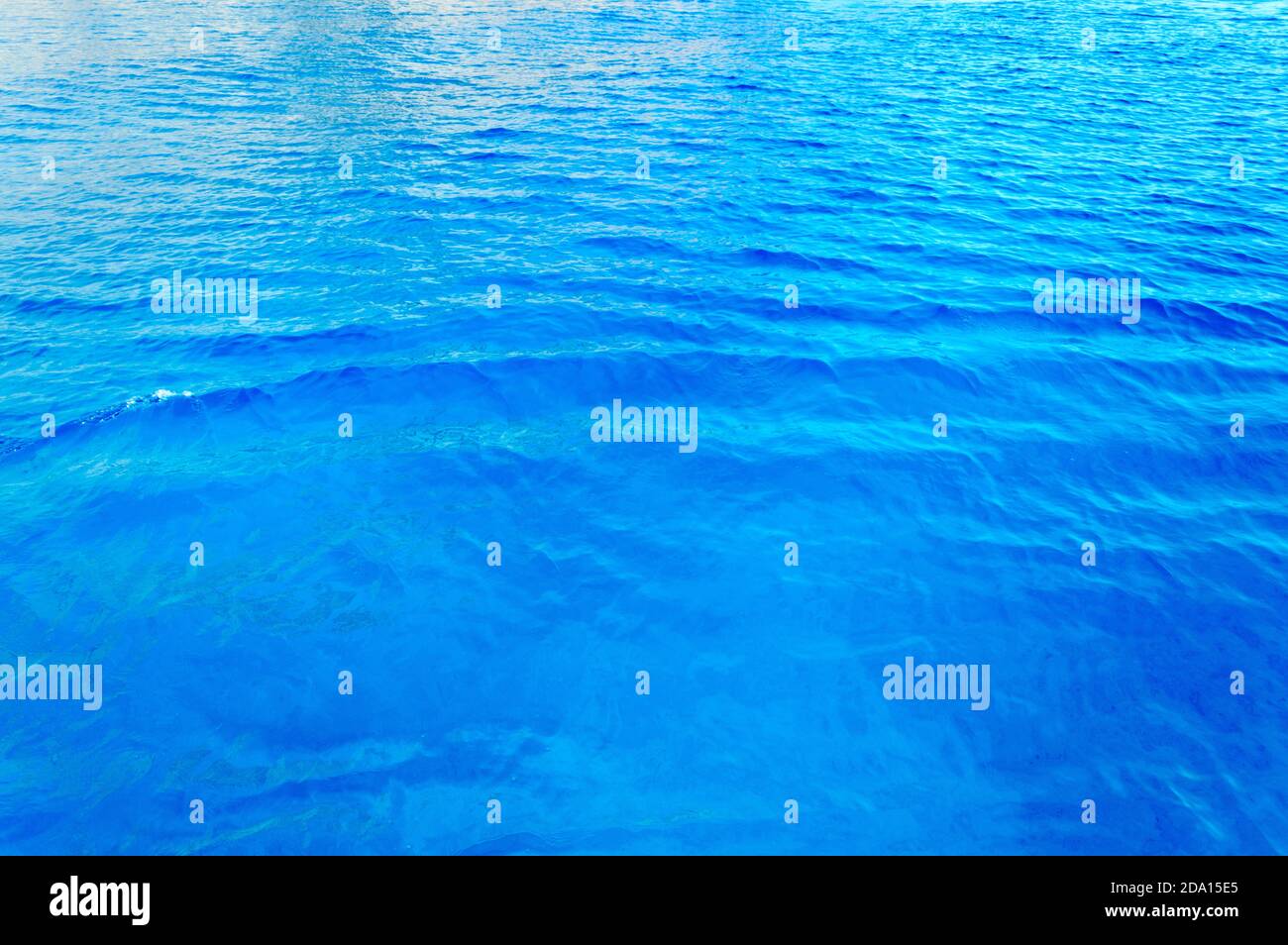 Incredibly bright blue ocean water in marine preserved area of the ...