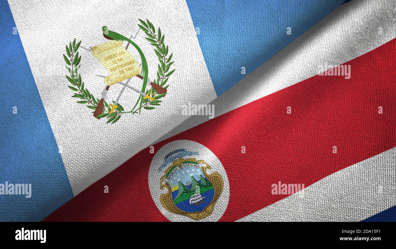 Costa rica guatemala flag hi-res stock photography and images - Alamy