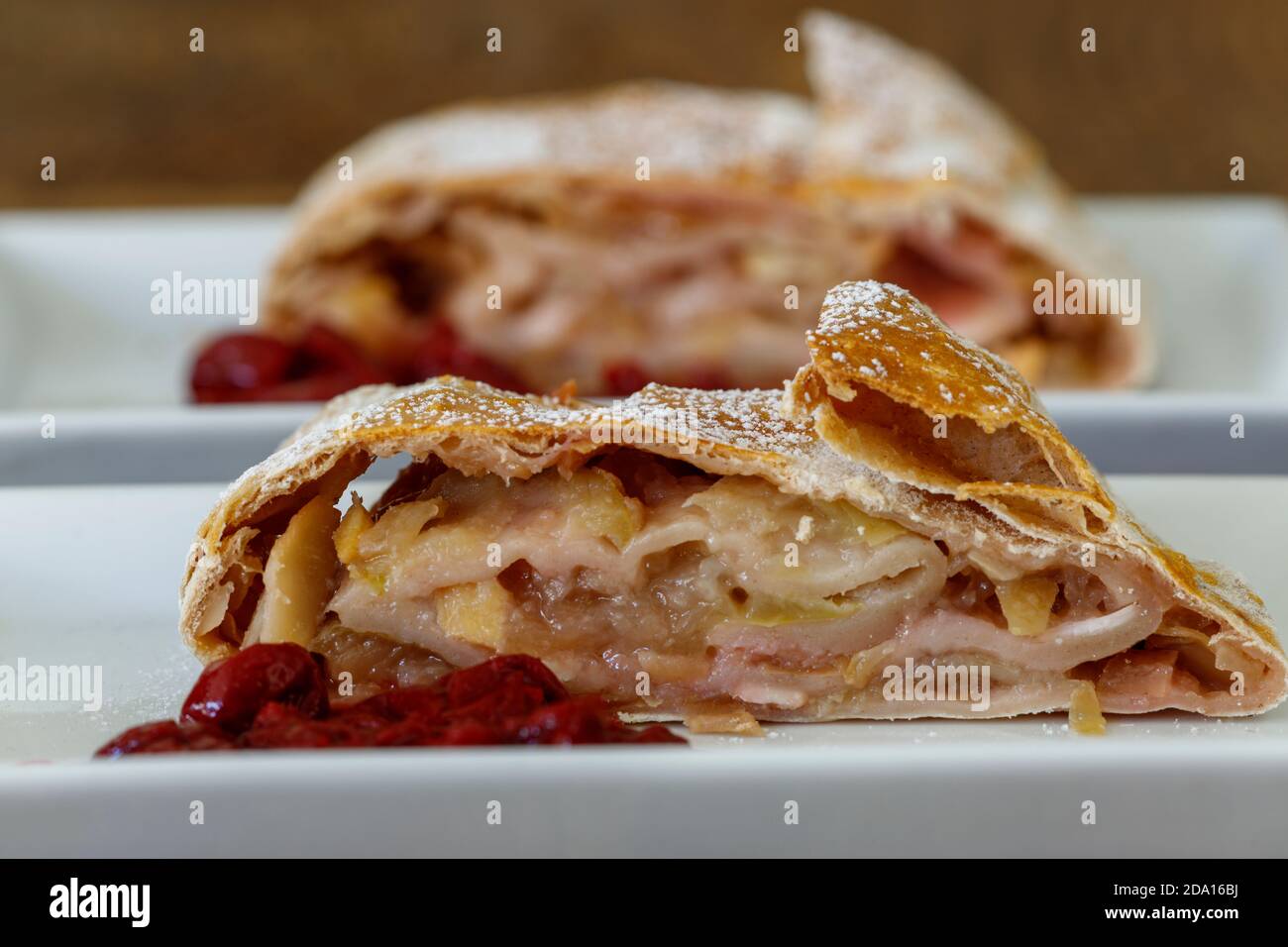 Austrian apfelstrudel hi-res stock photography and images - Alamy