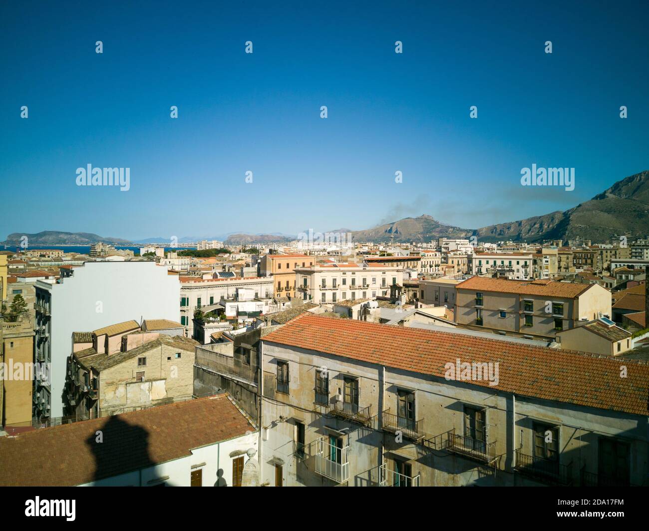 Urban landscape of Palermo the main city of Sicily in Italy. Here the ...