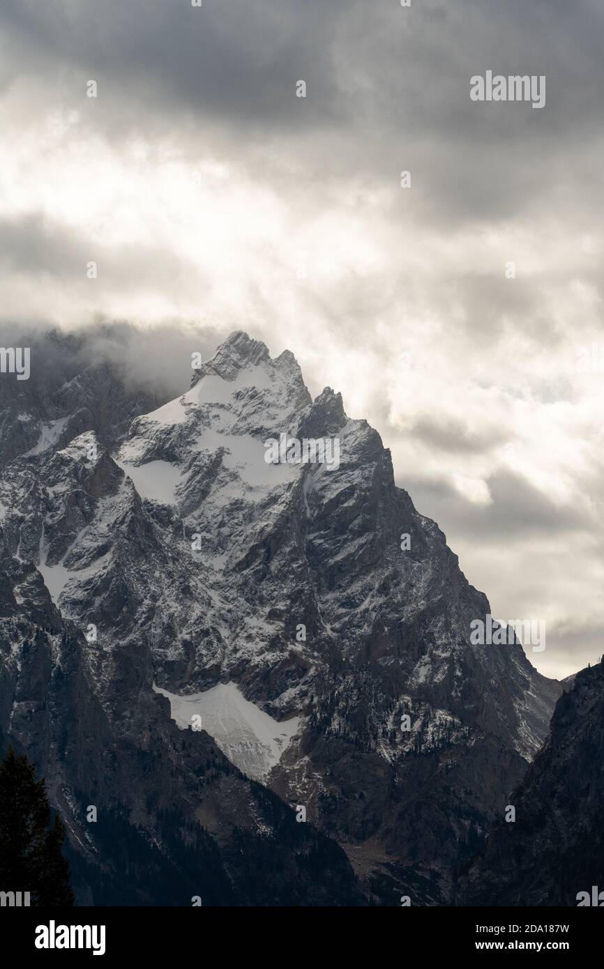 A cloudy fall day in Grand Teton National Park Stock Photo - Alamy