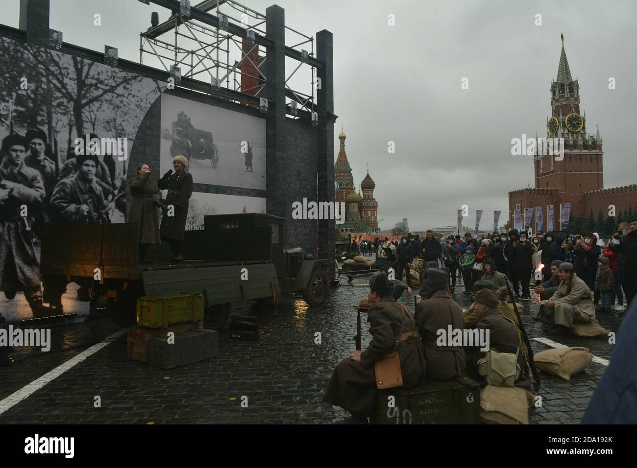 Exhibition November 7, 1941 in memory of the parade on Red Square in ...