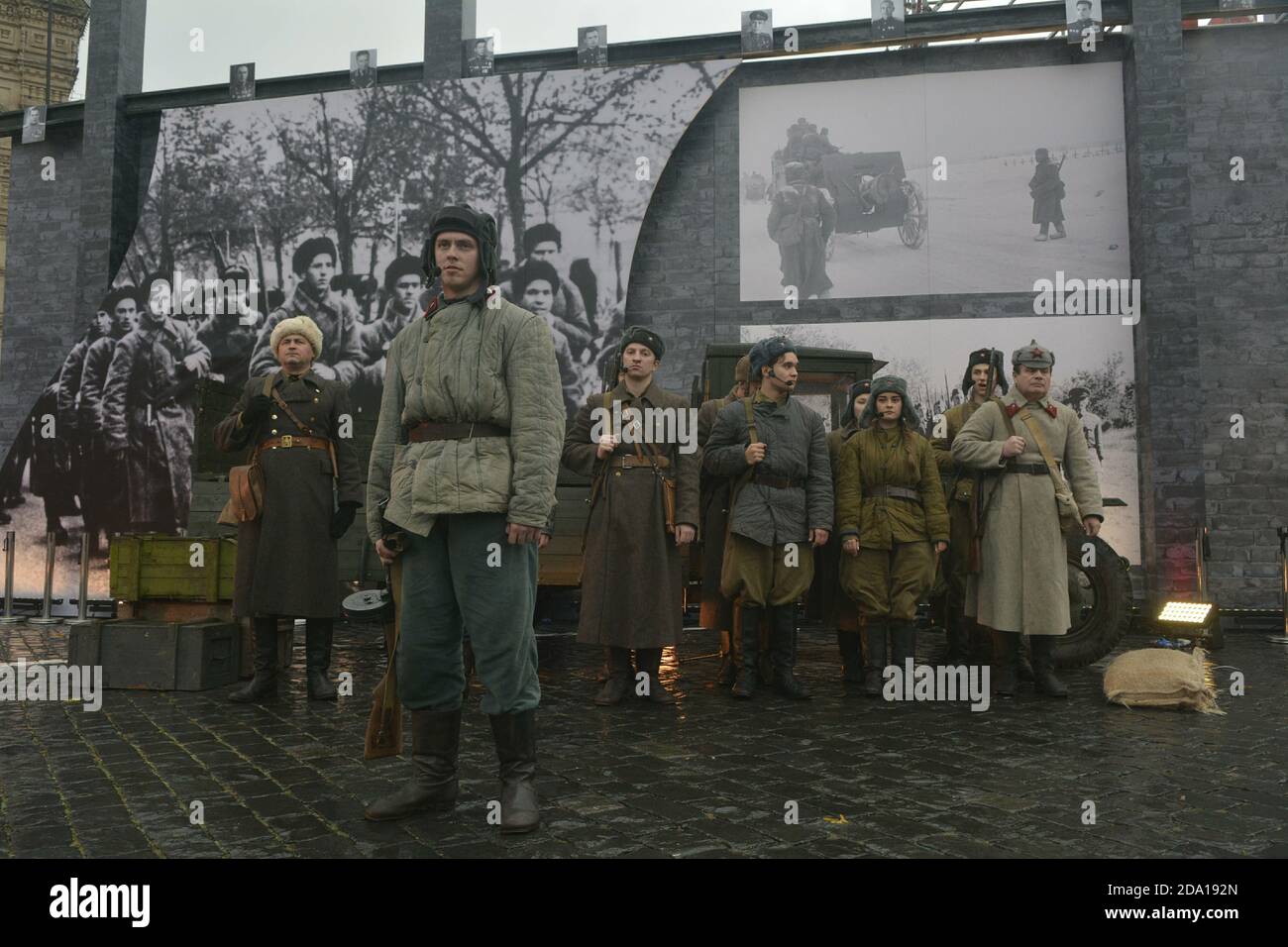 Exhibition November 7, 1941 in memory of the parade on Red Square in ...