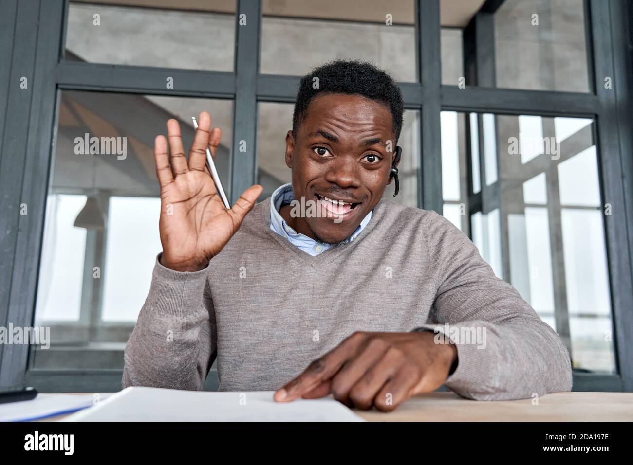 Job interview black man hi-res stock photography and images - Alamy