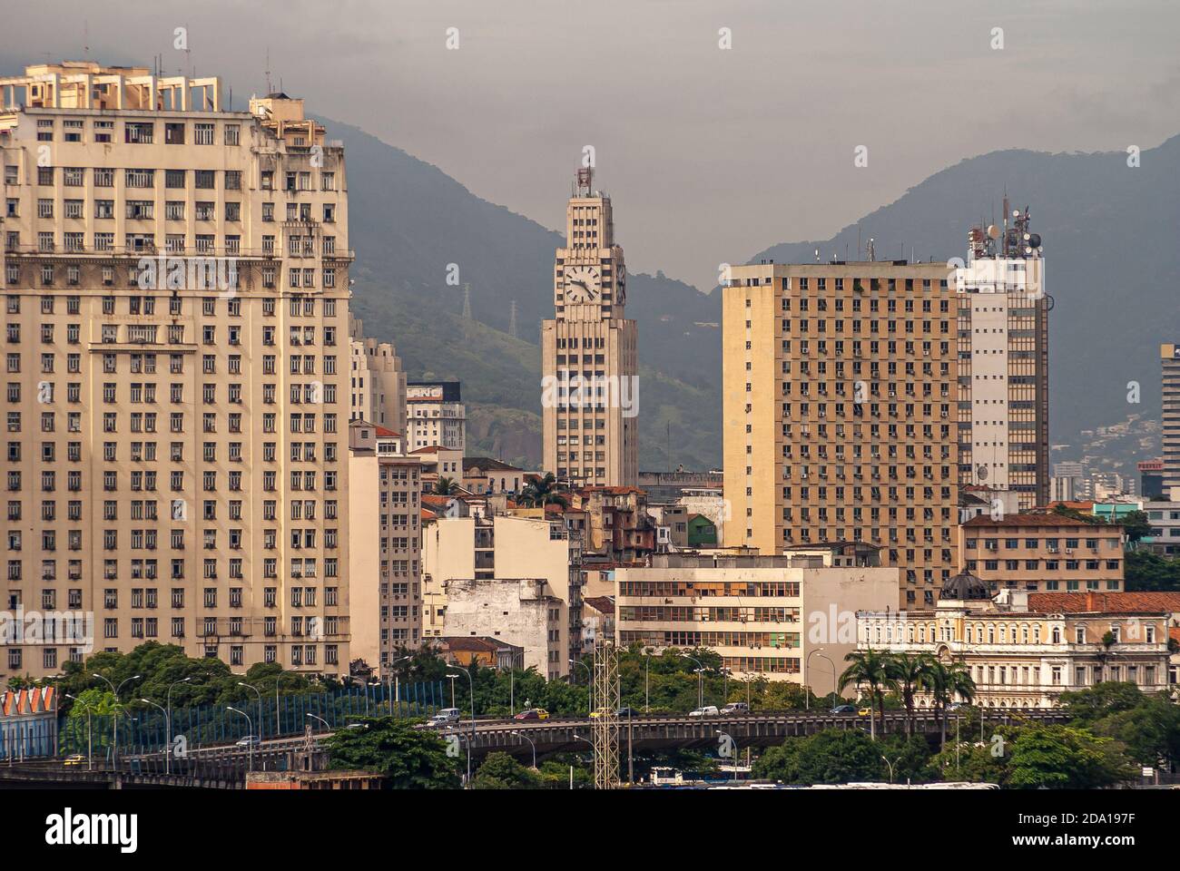 Rio de Janeiro, Brazil - December 22, 2008: Gamboa district clock tower ...