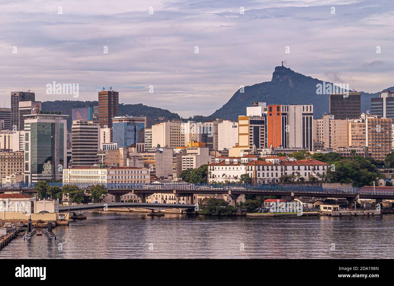 Rio de Janeiro, Brazil - December 22, 2008: El Centro district high ...