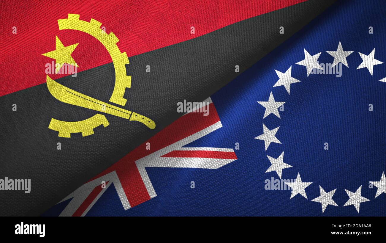 Angola cook islands flag hi-res stock photography and images - Alamy