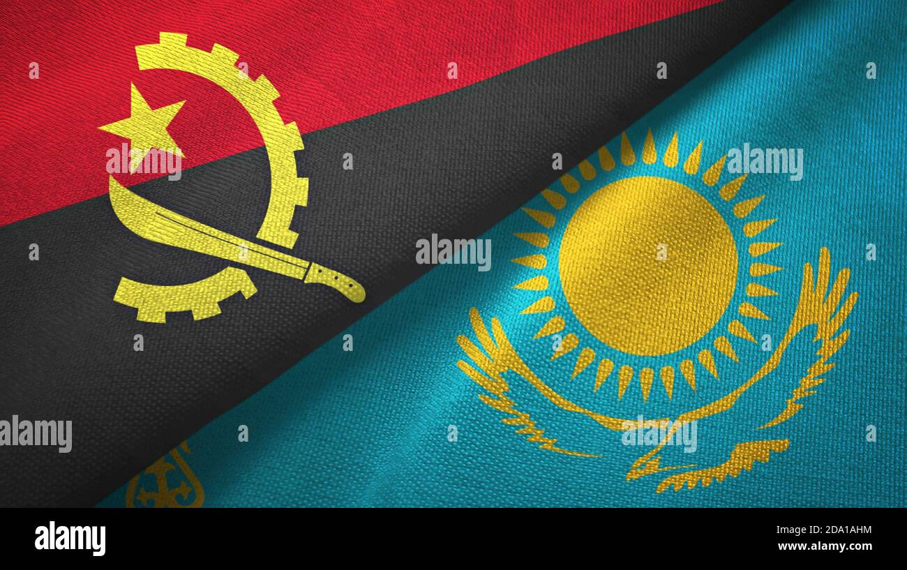 Angola kazakhstan flag hi-res stock photography and images - Alamy