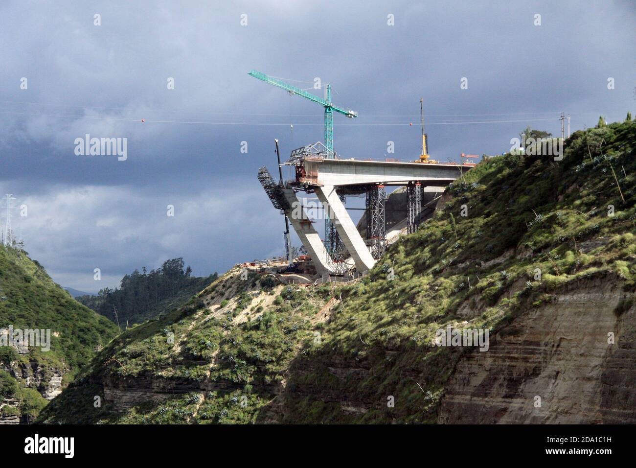 Unfinished bridge near Quito, Ecuador Stock Photo - Alamy