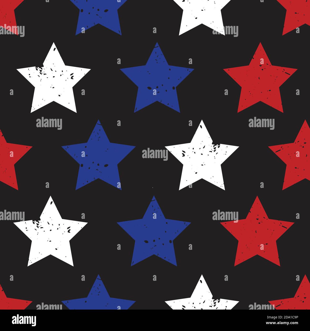 Red And Black Stars With White Background