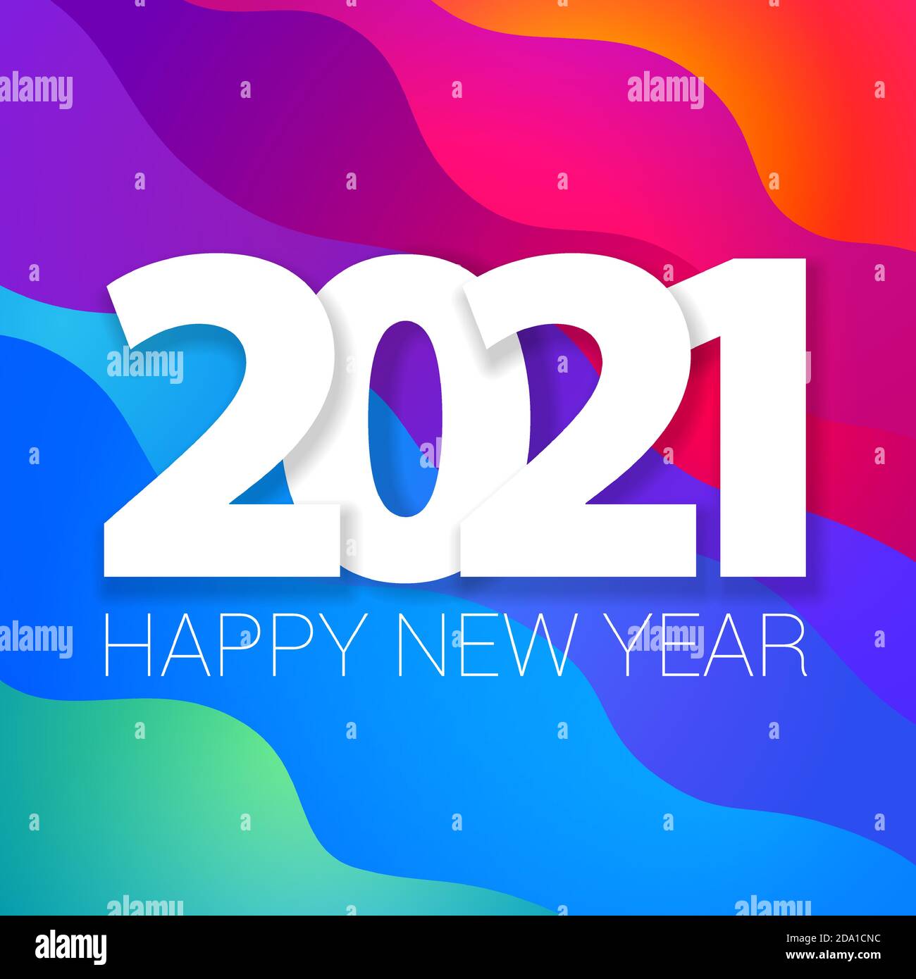 Colorful calendar year 2021 Stock Vector Images - Alamy