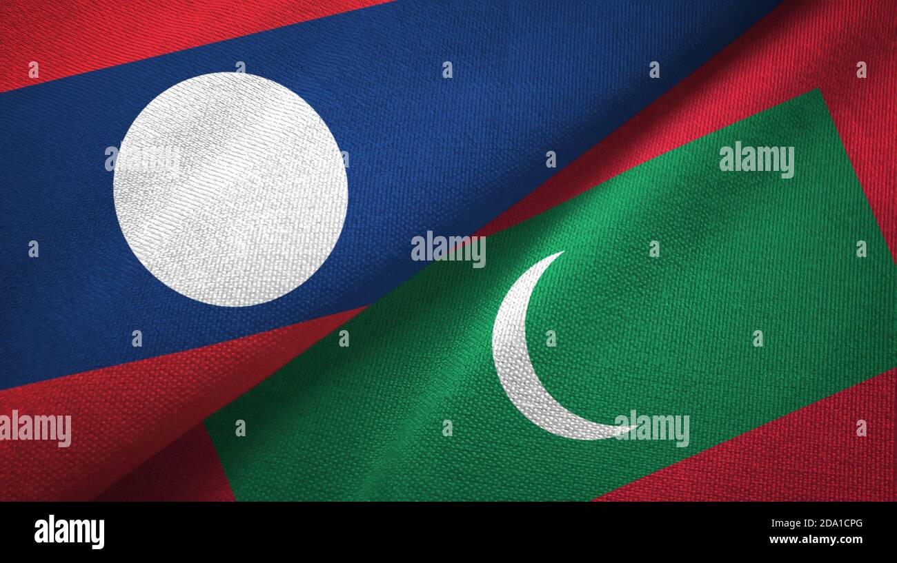 Maldives laos flag hi-res stock photography and images - Alamy