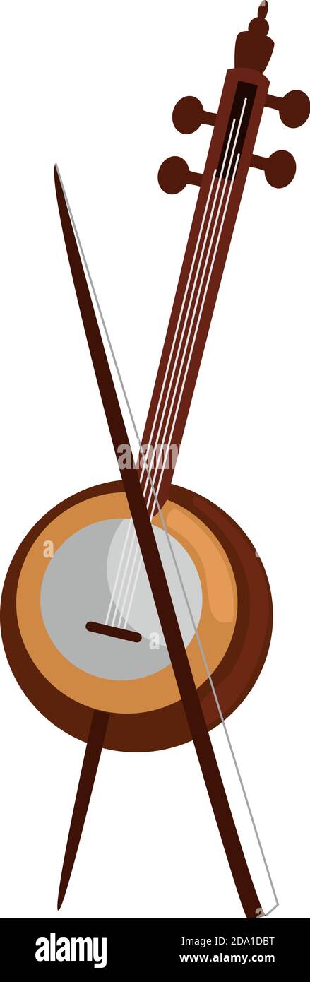 Armenian kamancha,illustration,vector on white background Stock Vector ...